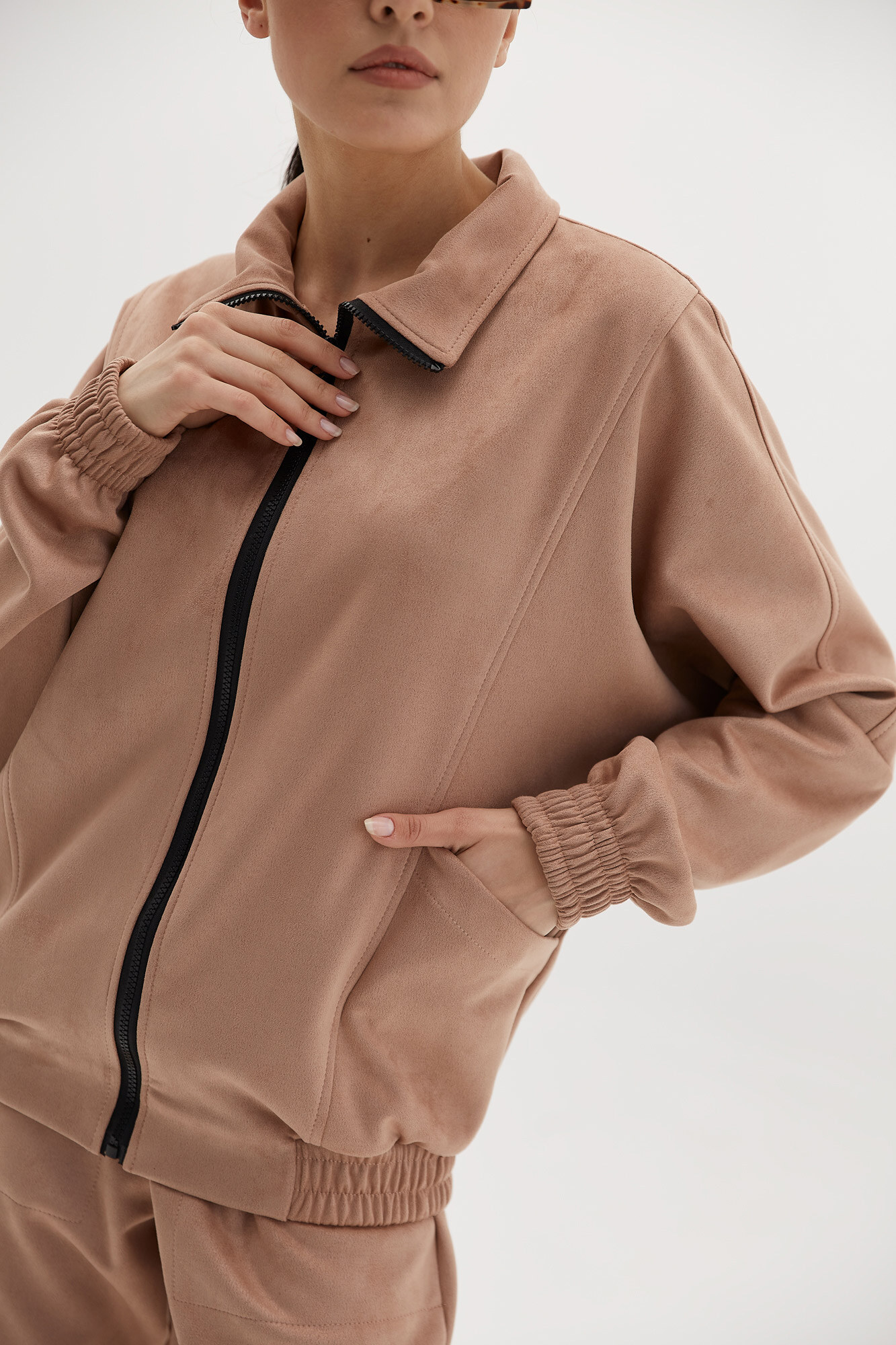 Zipped sports bomber jacket with stand-up collar Garne 3039066 buy at ...