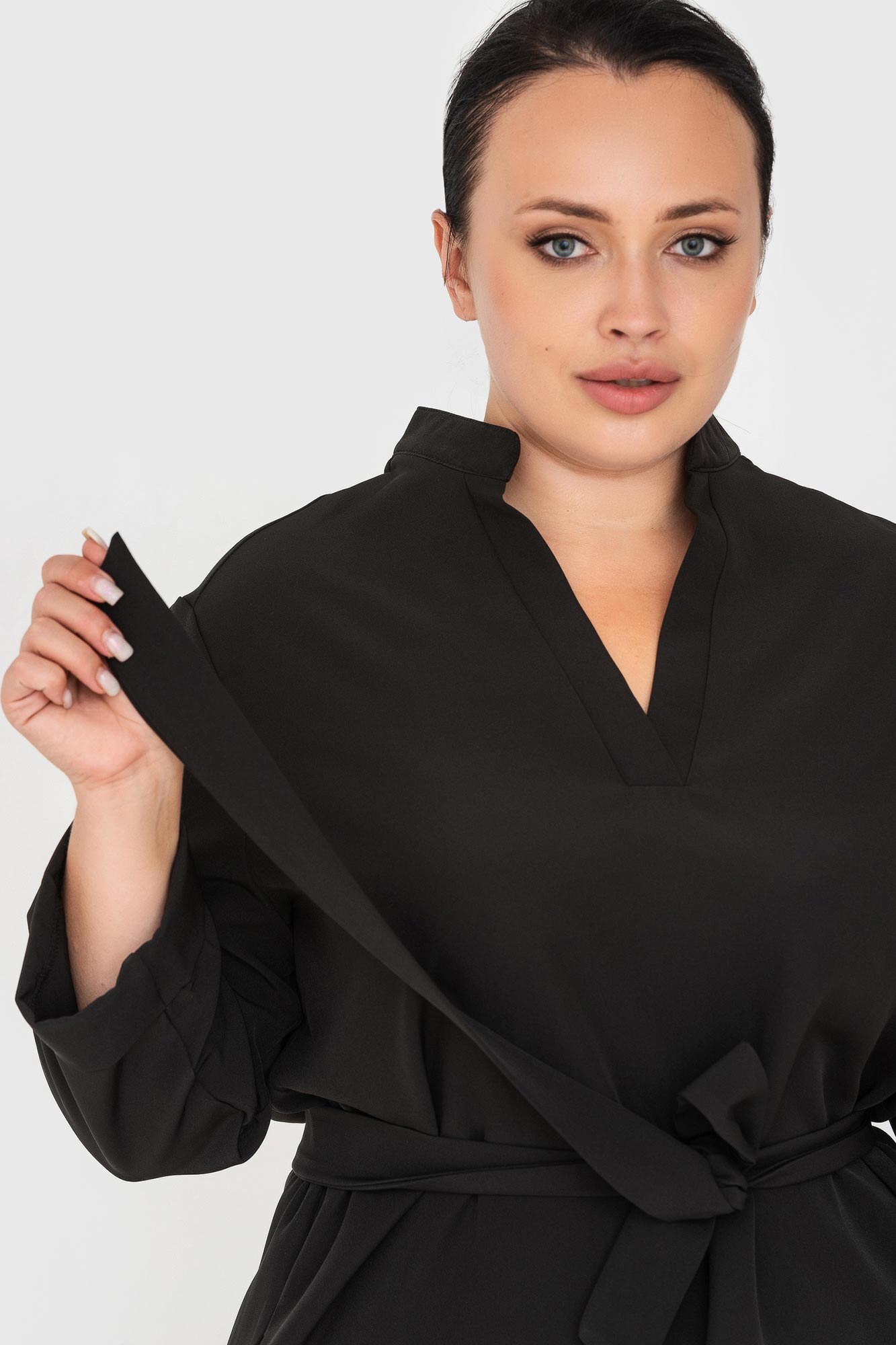 Сукня під пояс MARINA чорного кольору Garne 3041090 купити за ціною 299 ...