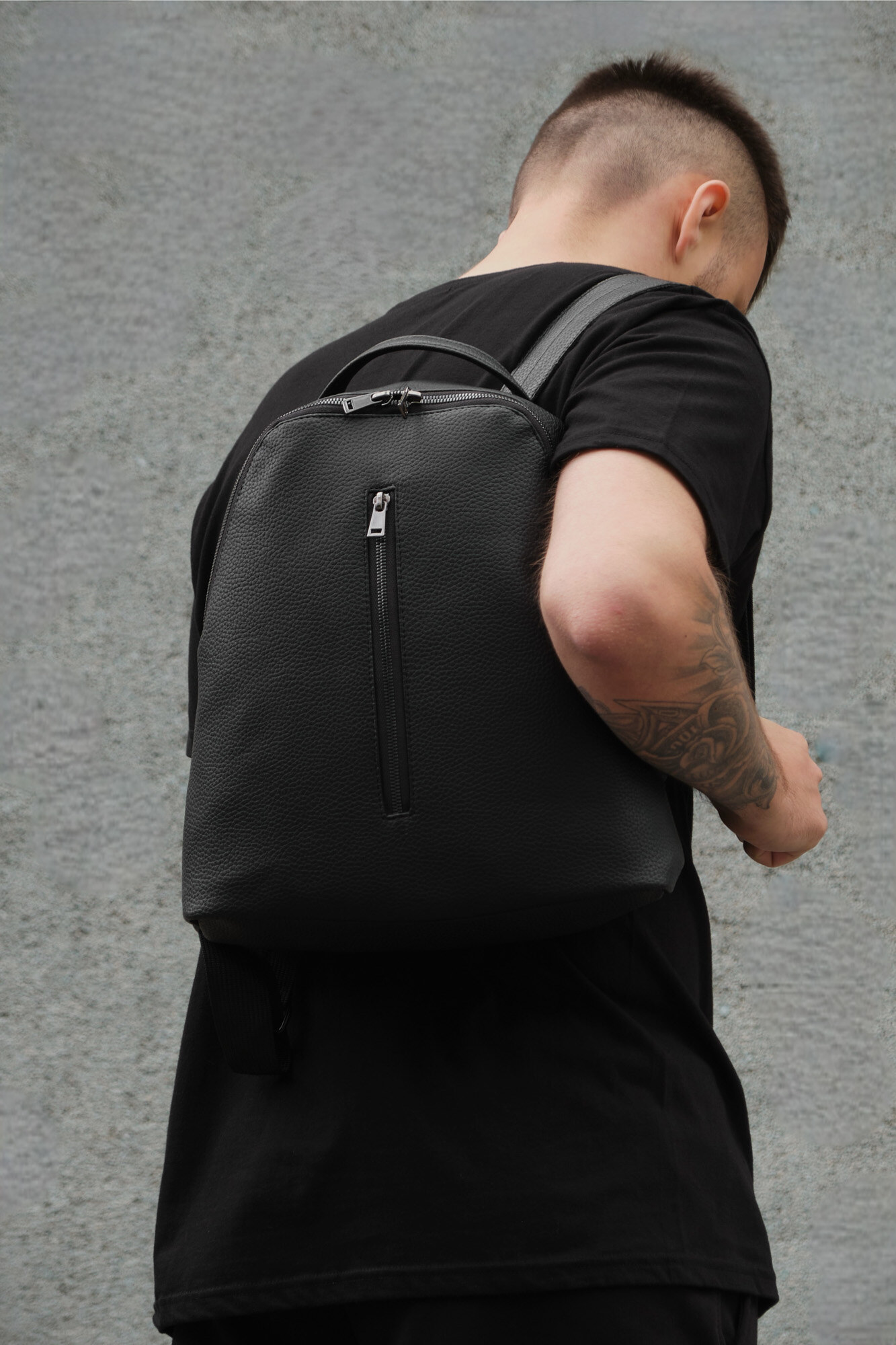 Leather Backpack Without Bravo Crocodile Black Man Without 8049205 buy ...