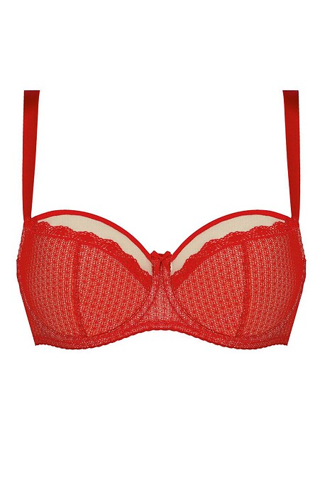 Red lace underwire semi-soft cup bra Vena 4026981 buy at the price 1239 ...